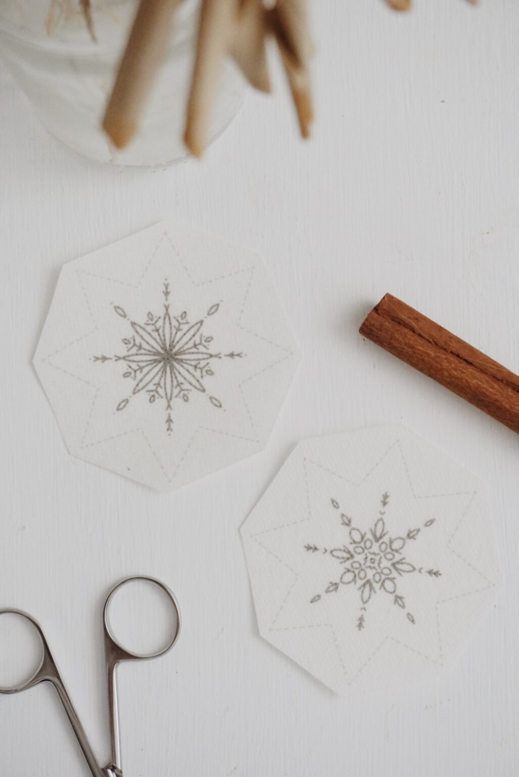 DIY Snowflake Felt Ornaments- Free Stick & Stitch Designs – Saint ...