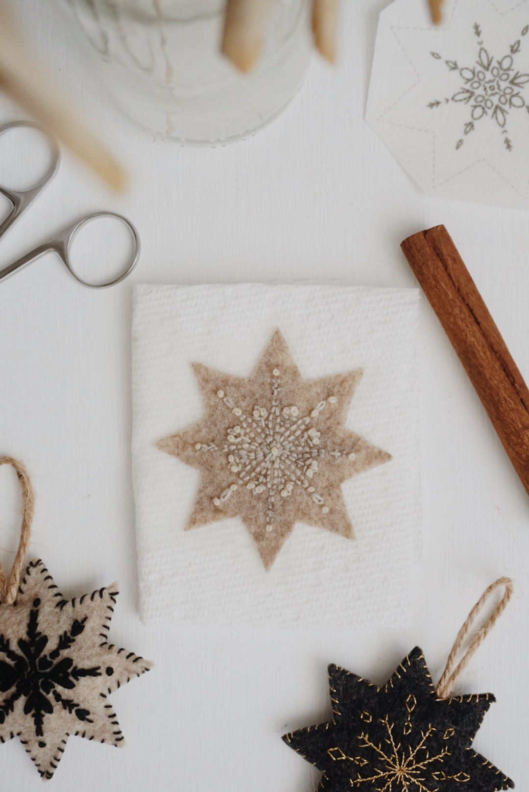 DIY Snowflake Felt Ornaments- Free Stick & Stitch Designs – Saint ...